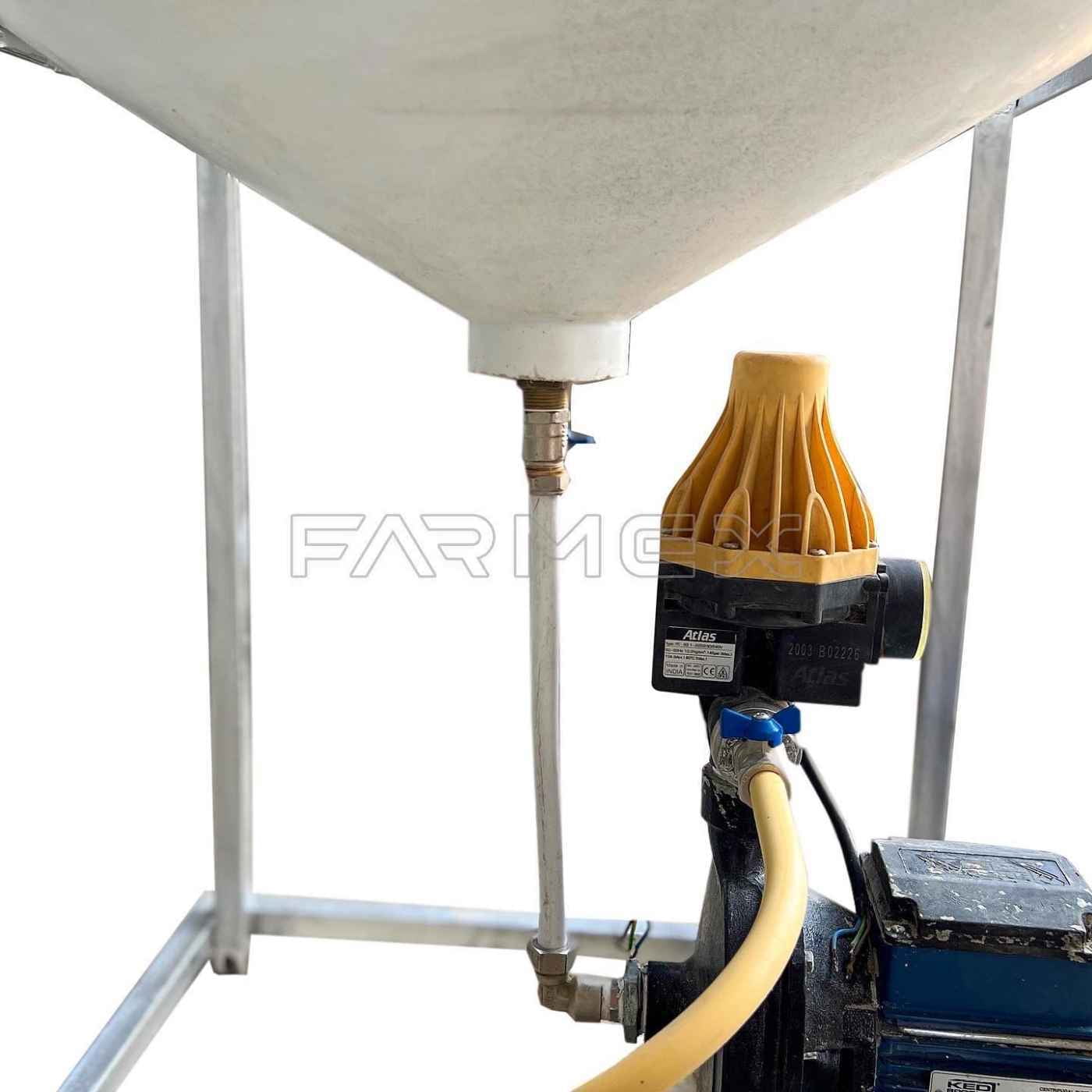 Conical Tank 200 Liter with Stand and Pump