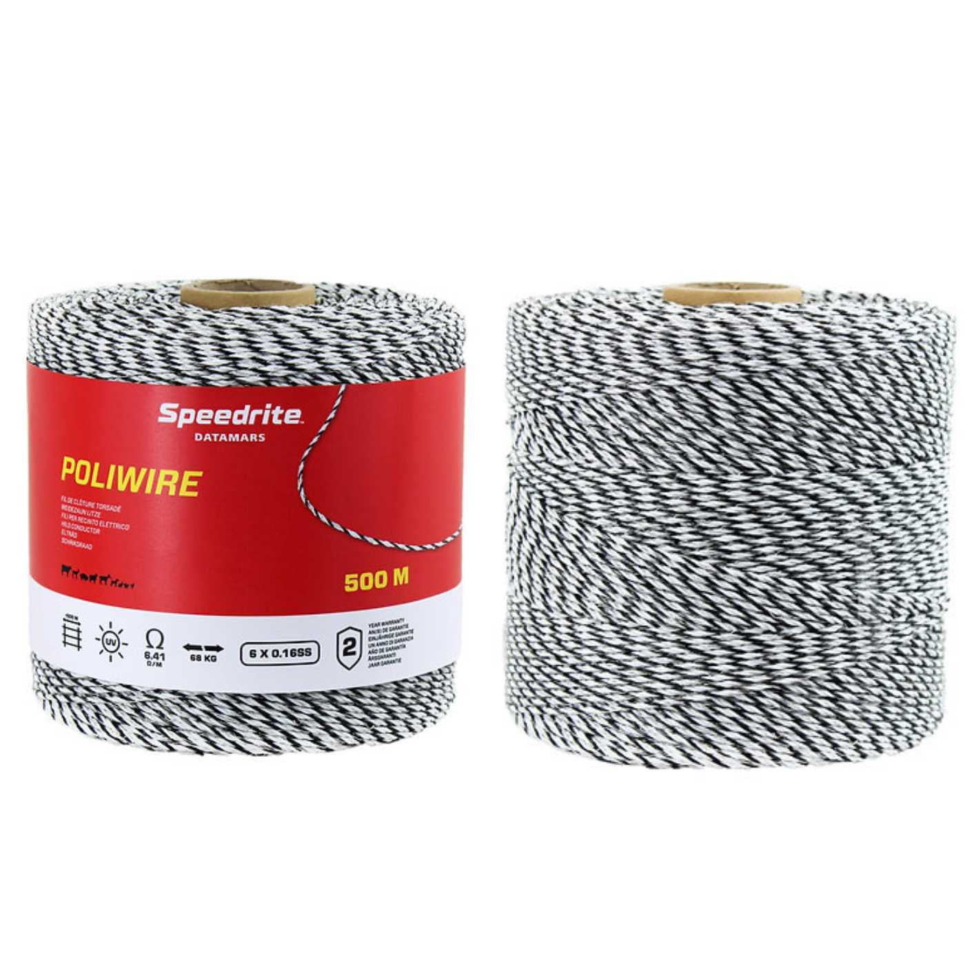 Speedrite Poliwire - Black/White - 500 meters